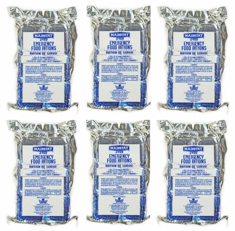 Mainstay Emergency Food 2400-Cal Bars Box of 6, 12 Day Rations, expires ...