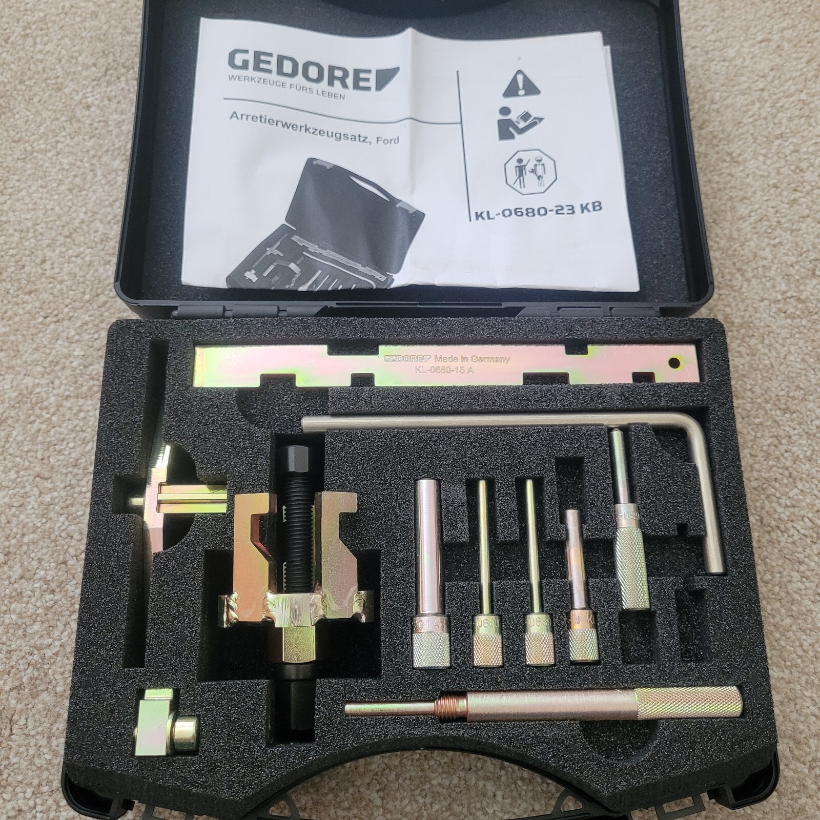 GEDORE KL-0680-23 KB Retaining Tool Set, valve timing | eBay.de