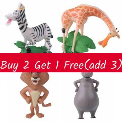 Madagascar Movie Action Figures 4pcs Doll Collection Toy For Kids Cute ...