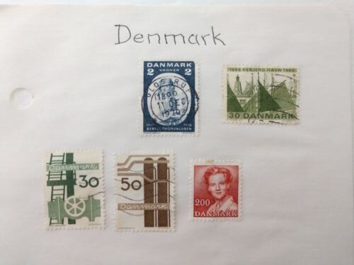 Denmark Multi Year Singles on 6x9 Stock Pages Used H | eBay