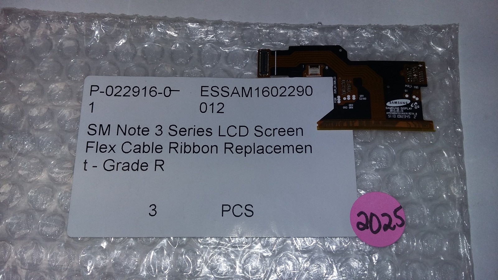 Samsung Note 3 LCD Touch Screen Digitizer Assembly Flex Cable Ribbon ...