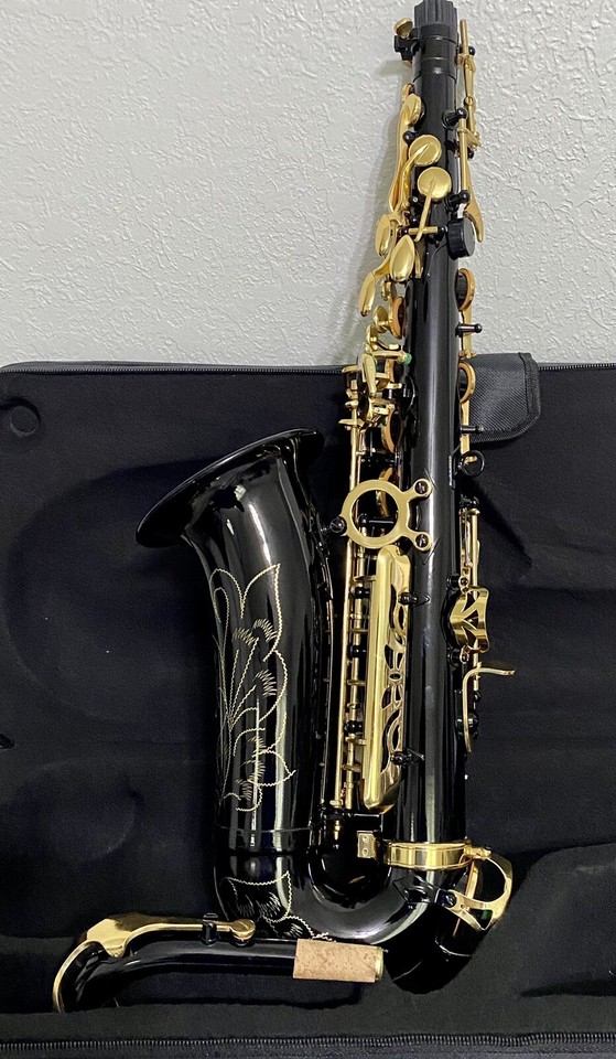 SLADE Saxophone E Flat Alto Saxophone (Black And Gold) | eBay