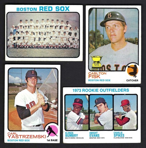 1973 Topps Boston Red Sox Complete Team Set / 3 RCs Dwight Evans (29 ...