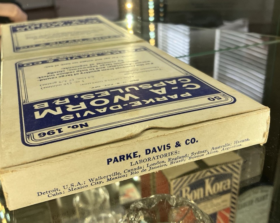 Vintage/Antique NOS Worm Capsules, Parke Davis & Co. Anthelmintic ...