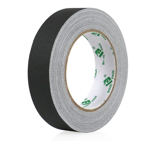 Black Gaffer Tape, Matte Non-Reflective, 1inch x 30yds No Residue Hand ...