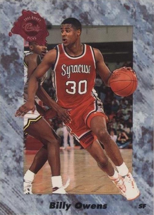 1991 Classic Draft Picks - Promotional Billy Owens (RC) for sale online ...