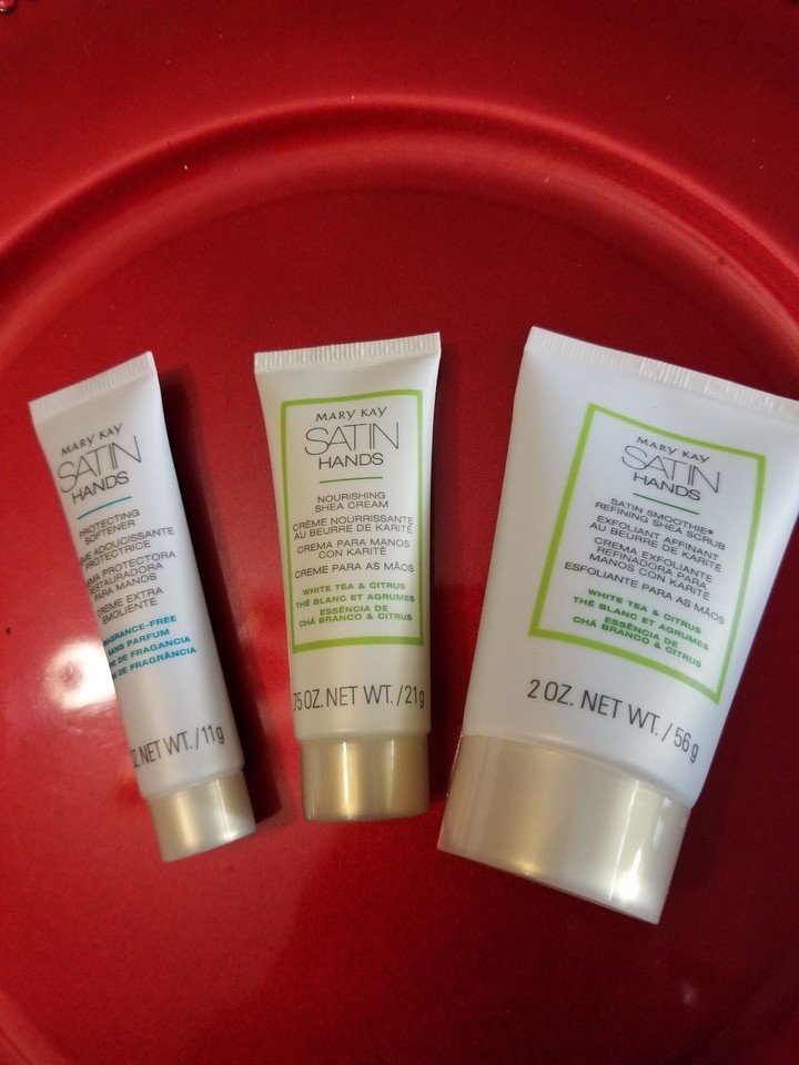 NEW Mary Kay White Tea & Citrus Mini Satin Hands Set (3 Products) FREE ...