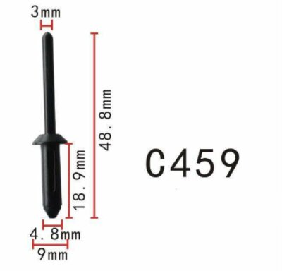 20pcs Fit GM 3/16" Nylon Blind Rivets 20612732 autobahn88 | eBay Australia