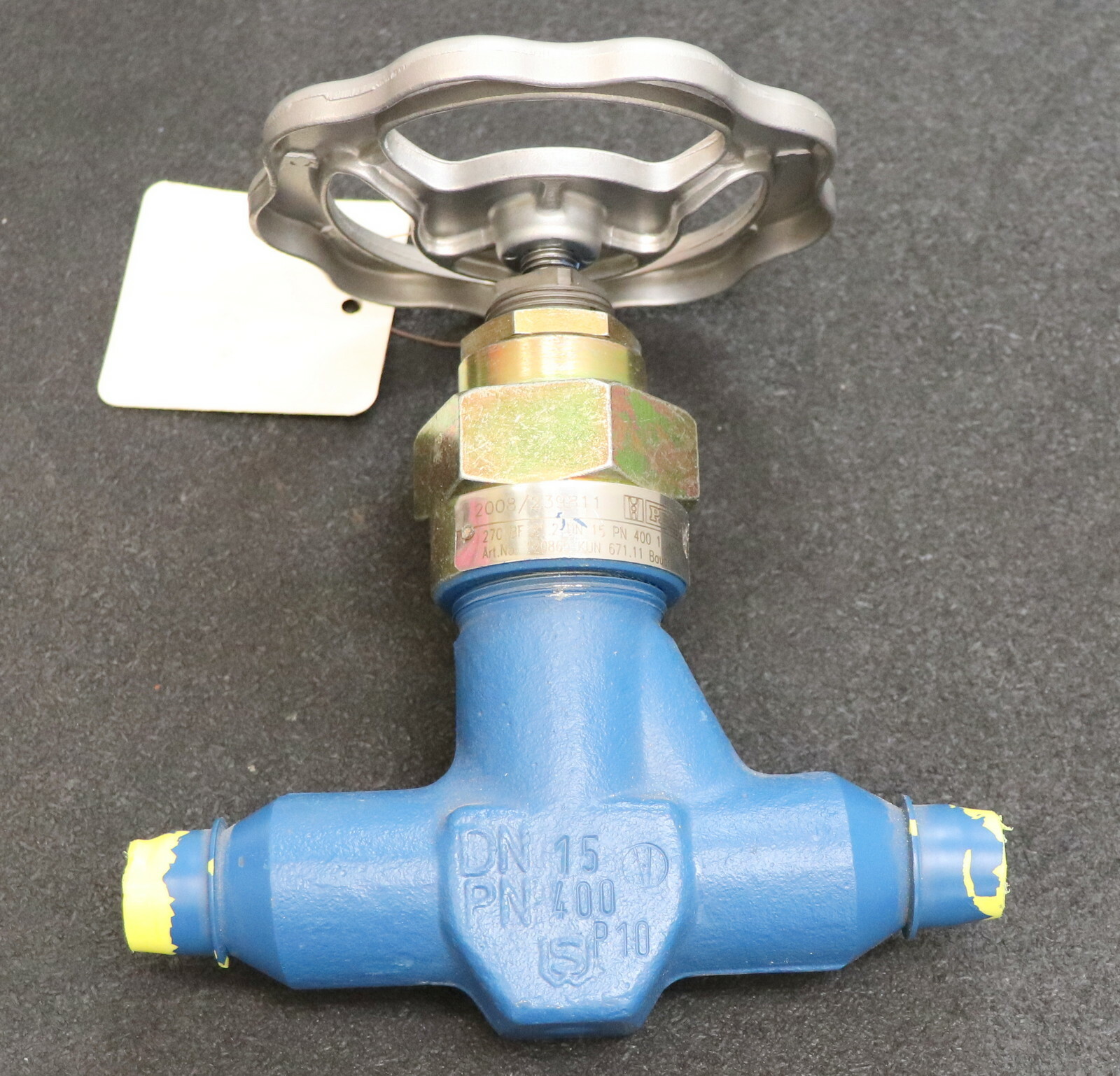 PERSTA Absperrventil DN15 PN400 Art.Nr. 120865 Bauart G - 270 BF 21.2 ...