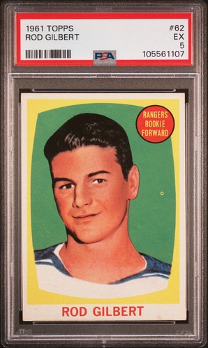 1961 Topps Rod Gilbert #62 Rookie RC PSA 5 EX HOF Rangers | eBay