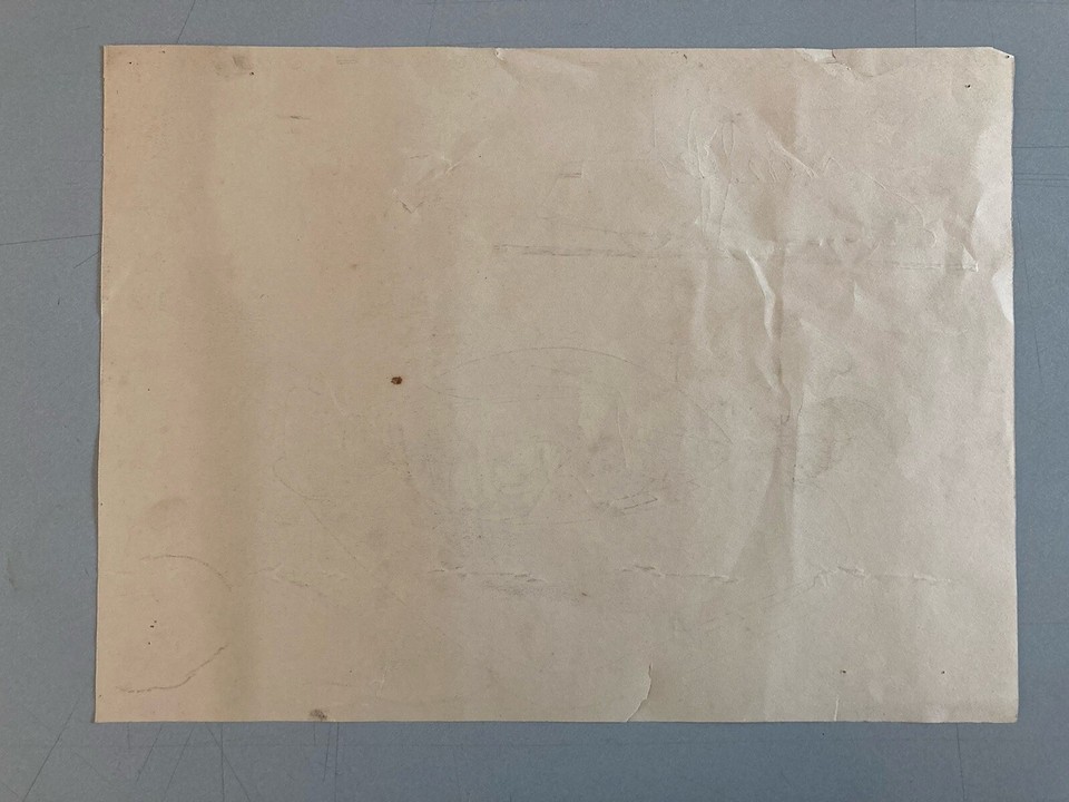 Very Beautiful Pencil Drawing Design Car Bubble 1950 Automobile | eBay