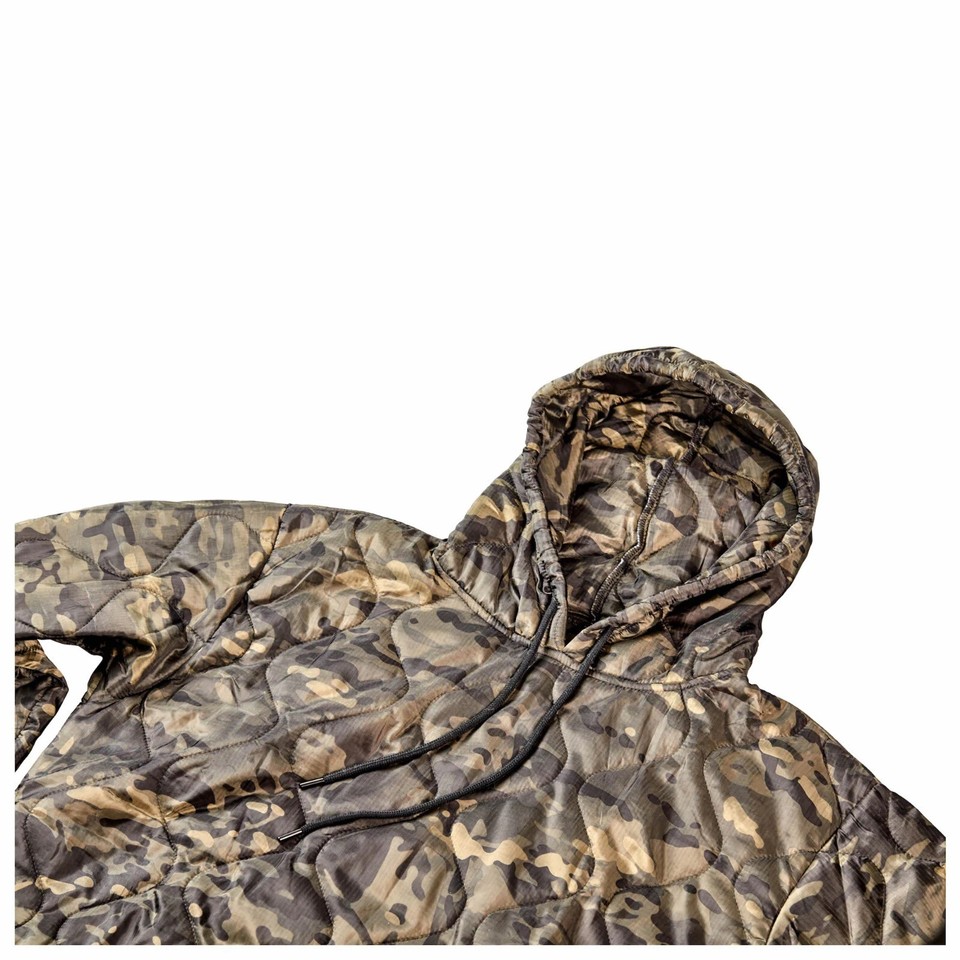 WOOBIE GEAR WOOBIE HOODIE BLACK MULTICAM PONCHO LINER PULLOVER JACKET ...