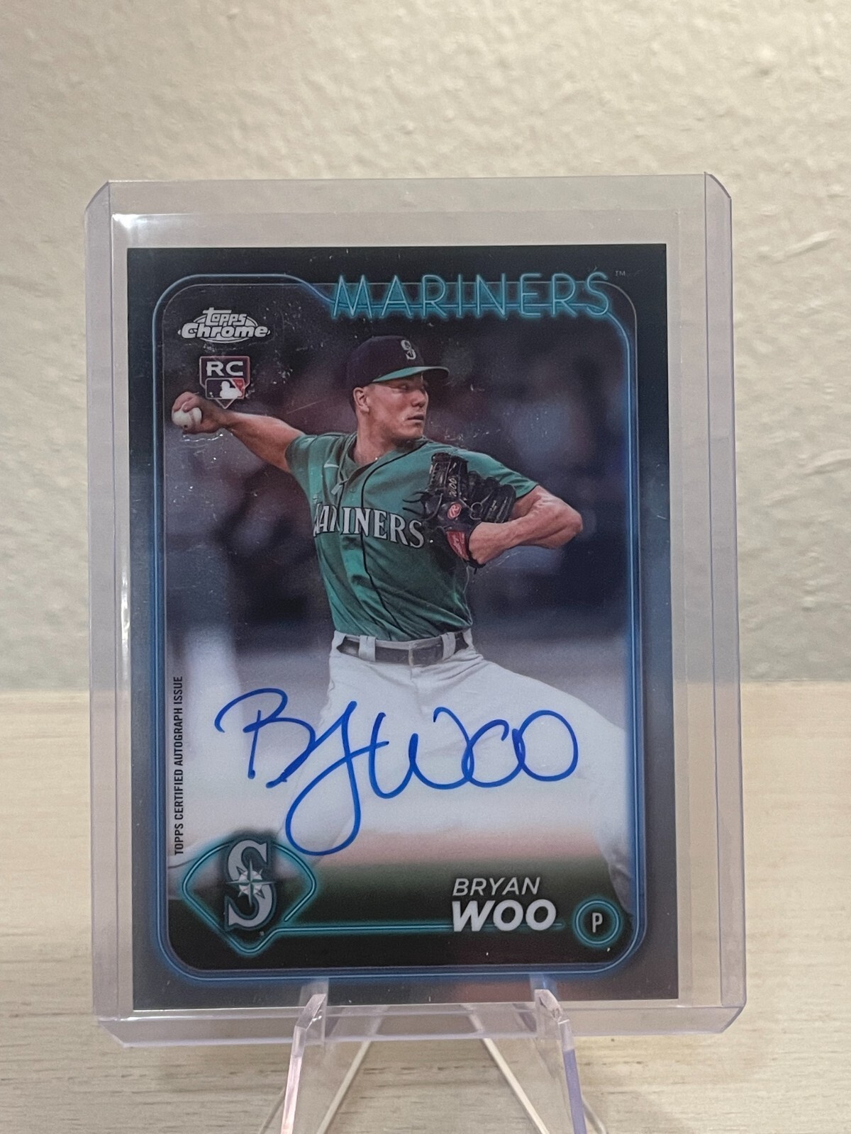 2024 Topps Chrome Bryan Woo Rookie Autograph #RA-BWO Auto Mariners | eBay