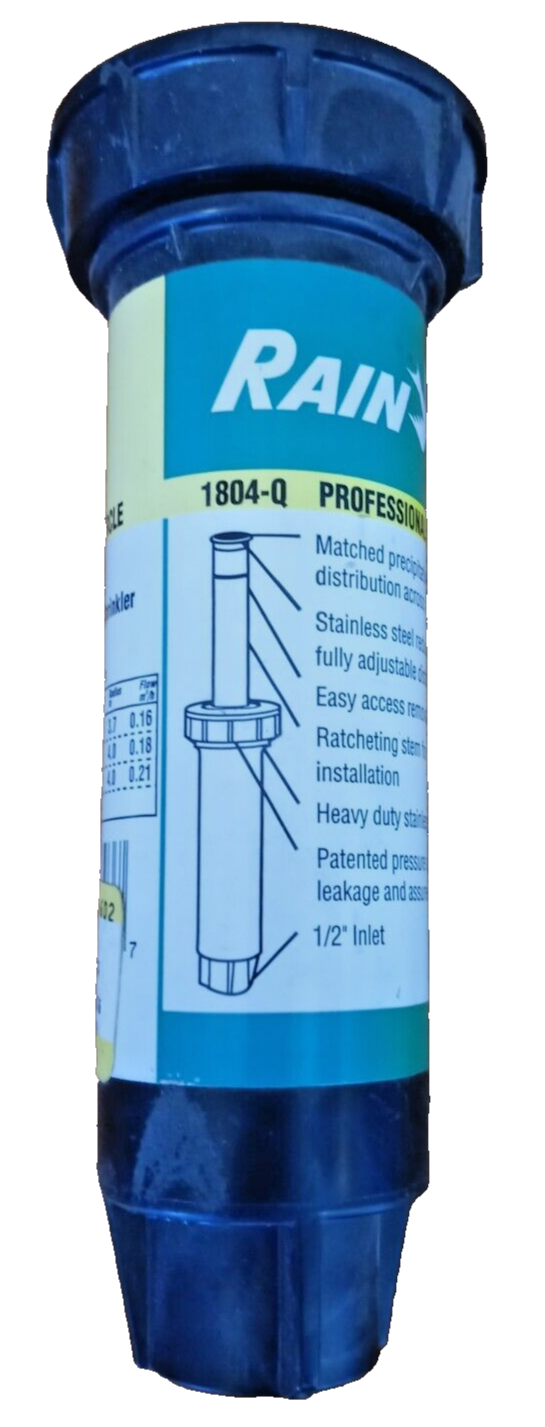 Rain Bird 1804-H Sprinkler Professional Series 1/2 Circle Pop-Up Spray ...