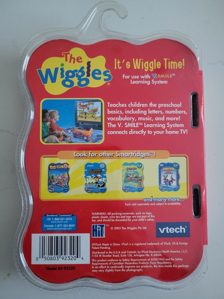 The Wiggles: It's Wiggle Time VTech V.Smile Smartridge Educational Game ...