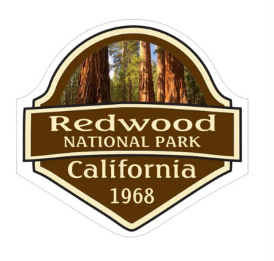 4" redwood national park california 1968 bumper sticker decal usa made ...