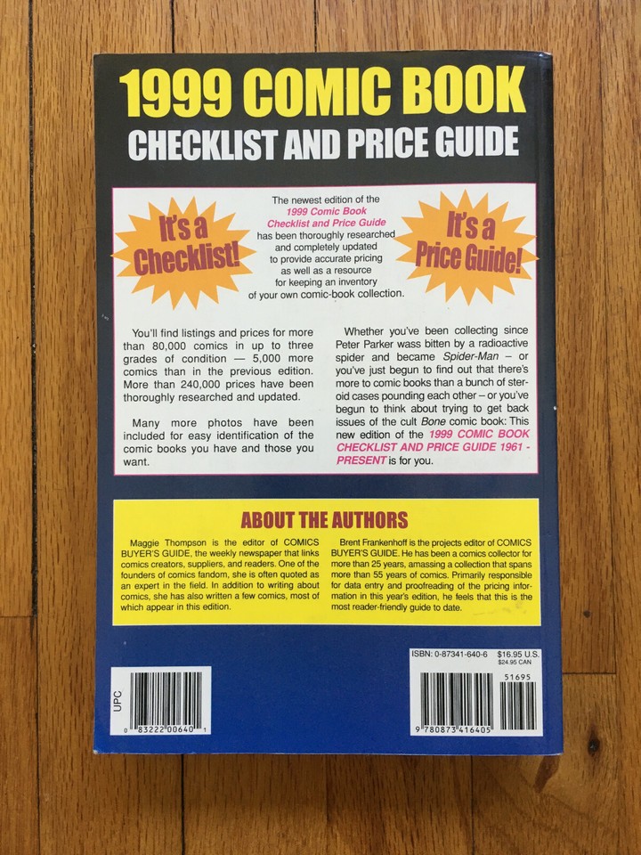 Comics Buyer's Guide 1999 Comic Book Checklist and Price Guide - 5th ...