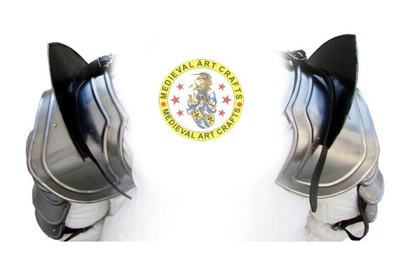 Knight Fantasy Shoulder Armor pauldron Set Cosplay Sca LARP armor ...