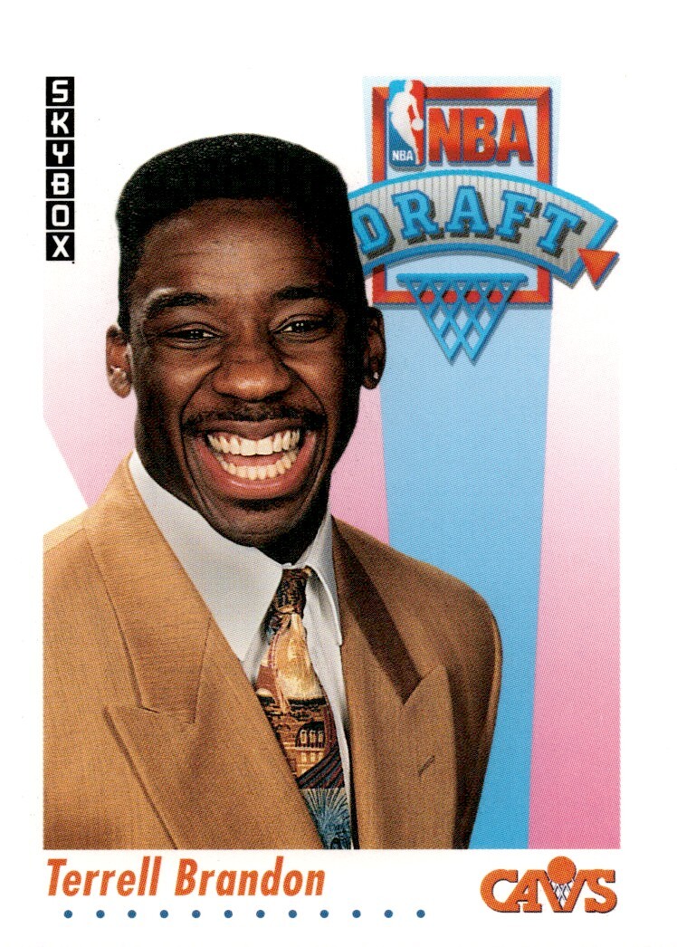 1991-92 SkyBox Terrell Brandon Rookie Cleveland Cavaliers #523 | eBay