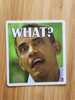 Barrack Obama StickerLaptop Sticker FUNNY Sticker Comedy Sticker Joke ...