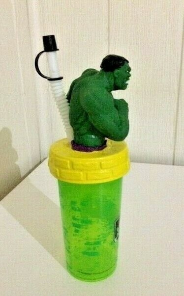 Universal Studios The Incredible Hulk 2003 drinking cup with straw Very ...