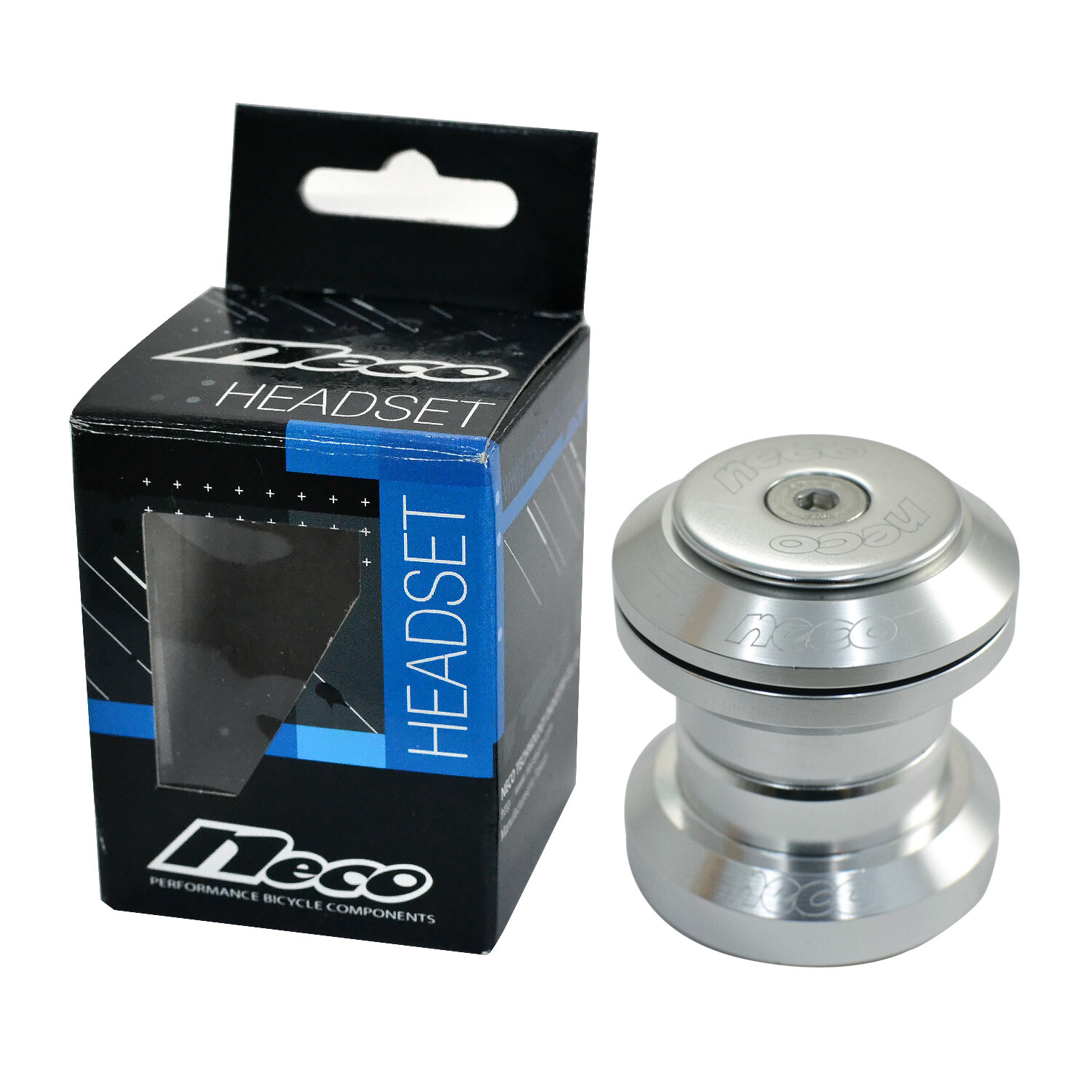 NECO 1-1/8" CNC Alloy Threadless MTB Road Headset with Top Cap , Silver | eBay