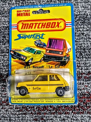 1976 Matchbox Superfast No. 21 Renault Le Car Yellow | eBay