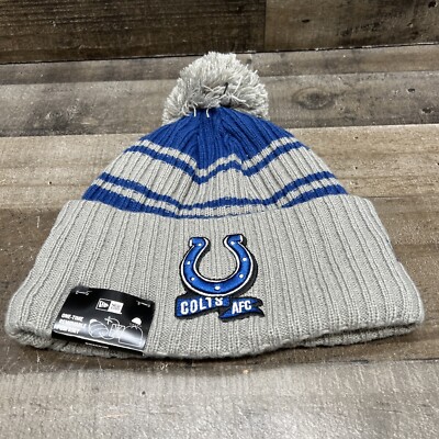 New Era Indianapolis Colts Sideline Sport Knit Winter Hat beanie Pom OS ...