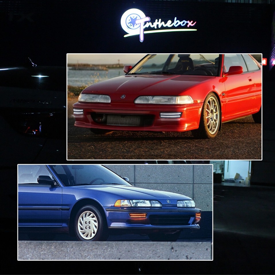 For 1992-1993 Acura Integra Switchback LED Front Bumper DRL Signal ...