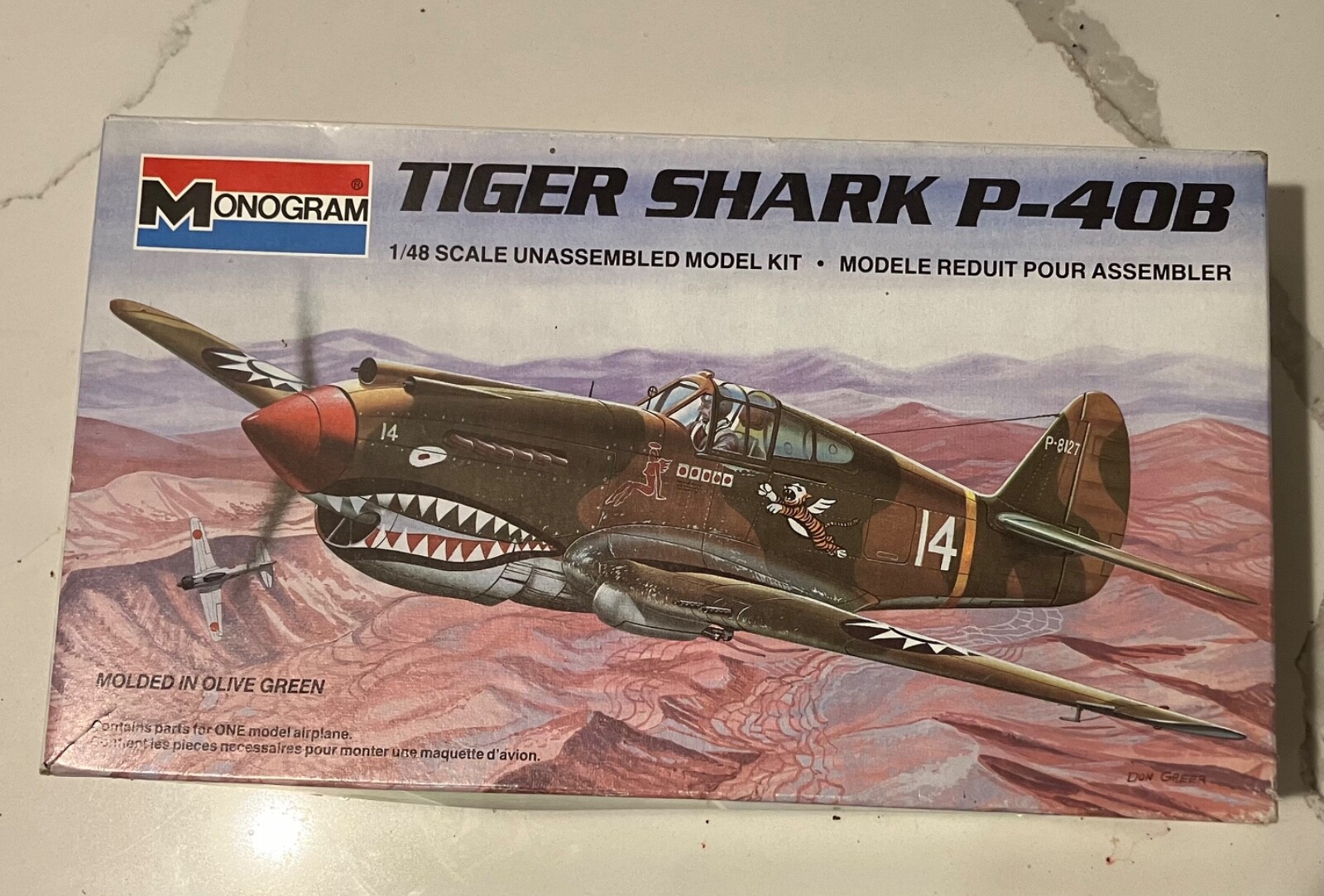 Monogram P-40B Tiger Shark Model, 1:48 scale, Skill 2 | eBay