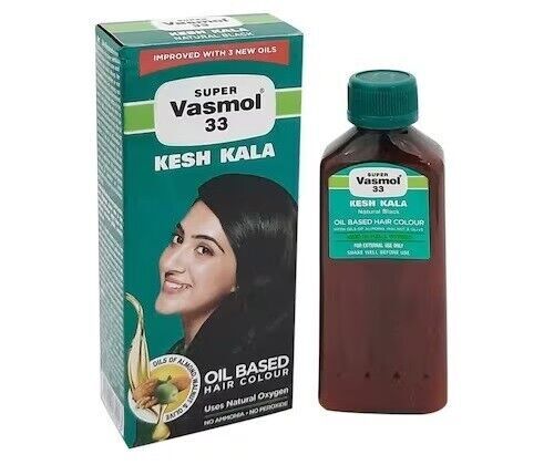 Super Vasmol 33 Kesh Kala Oil Based Hair Color (100ml) 100% Herbal | eBay