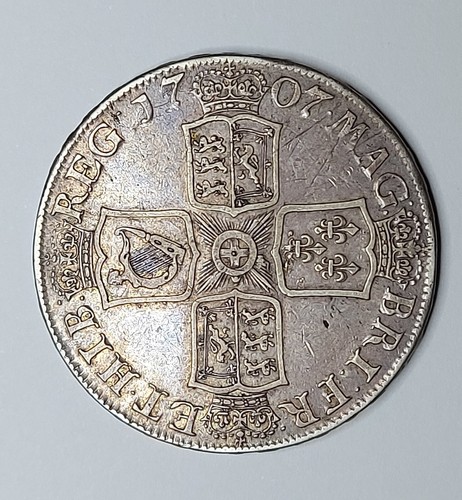 1707E Queen Anne Silver Crown, Edinburgh Mint, SEXTO High Grade Very Rare | eBay UK