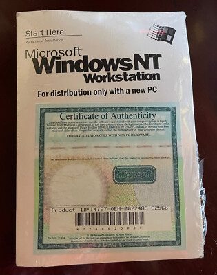 Windows NT Workstation 4.0 Factory sealed | eBay