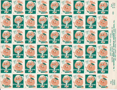 EASTER SEALS 1962 - FULL SHEET of 100 - LOOK! | eBay