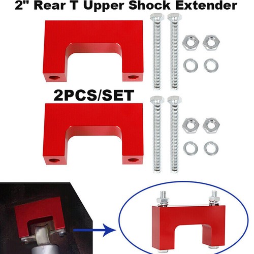 2" Rear T Upper Shock Extender For 60's - 80's RWD Chevrolet A F G & X ...
