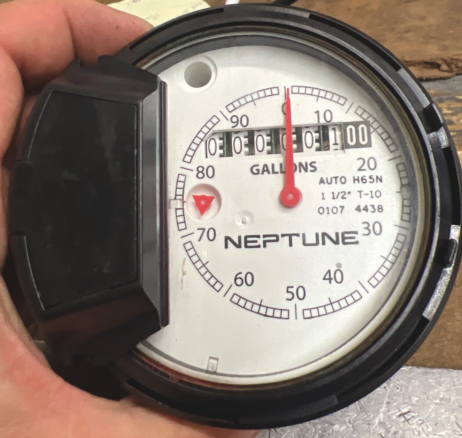 Neptune 11/2 T-10 Water Meter Register Auto Gallon | eBay