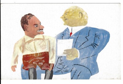 1944 anti-Dewey Hoover Ben Shahn Puppet Postcard pro-FDR Went for $130 ...