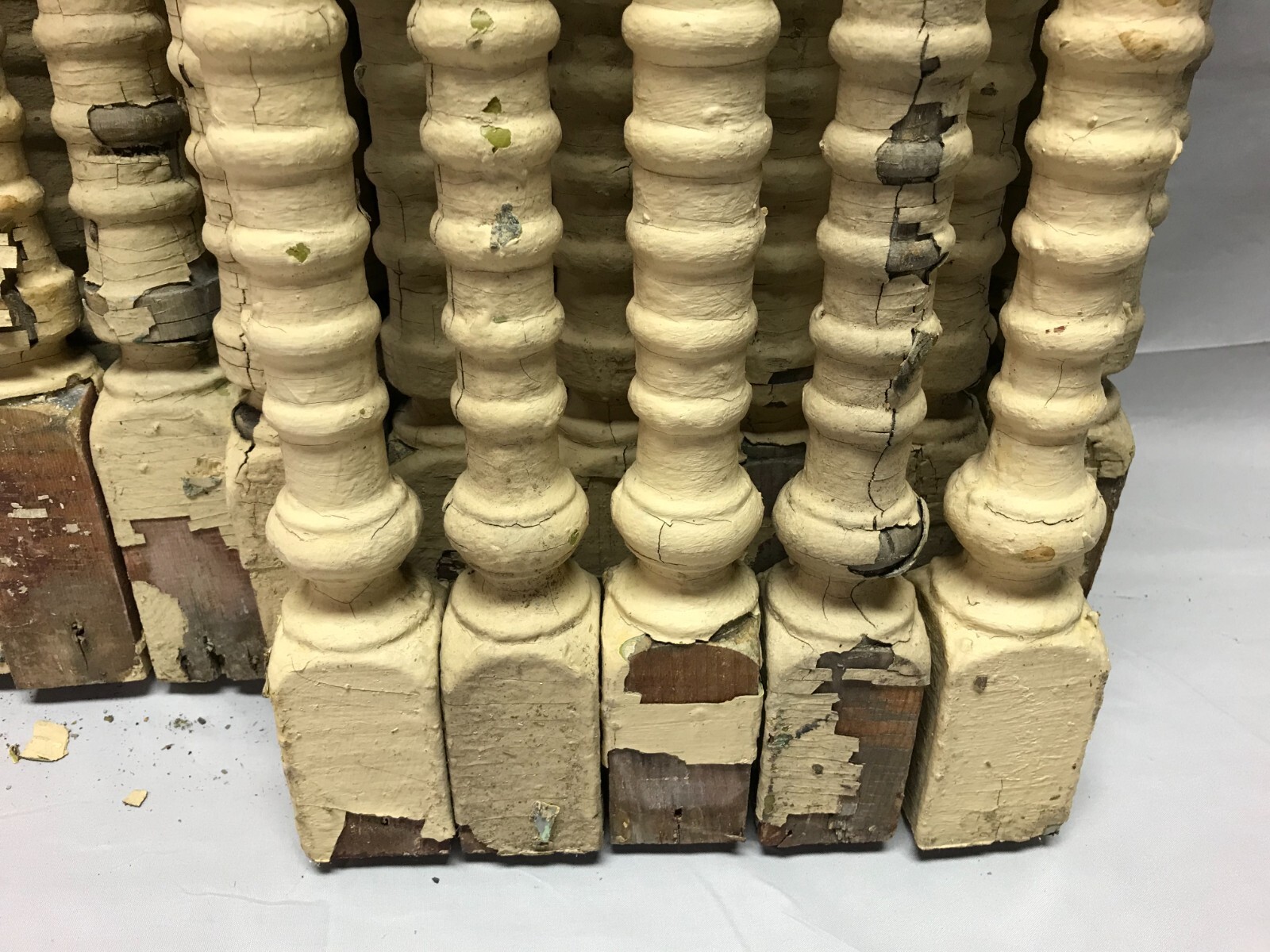 Vintage Lot 35 Turned Shabby Tan 2x22 Exterior Porch Spindles Chic Old ...