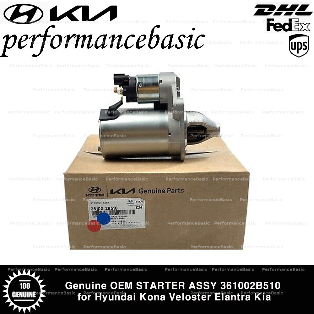 Genuine OEM STARTER ASSY 361002B510 for Hyundai Kona Veloster Elantra ...