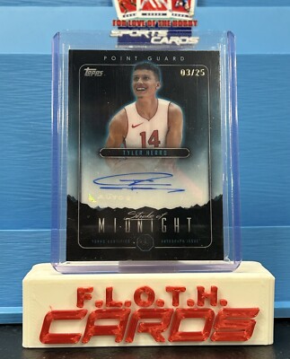 2024 Topps Midnight - Stroke of Midnight Tyler Herro Auto /25 Miami ...