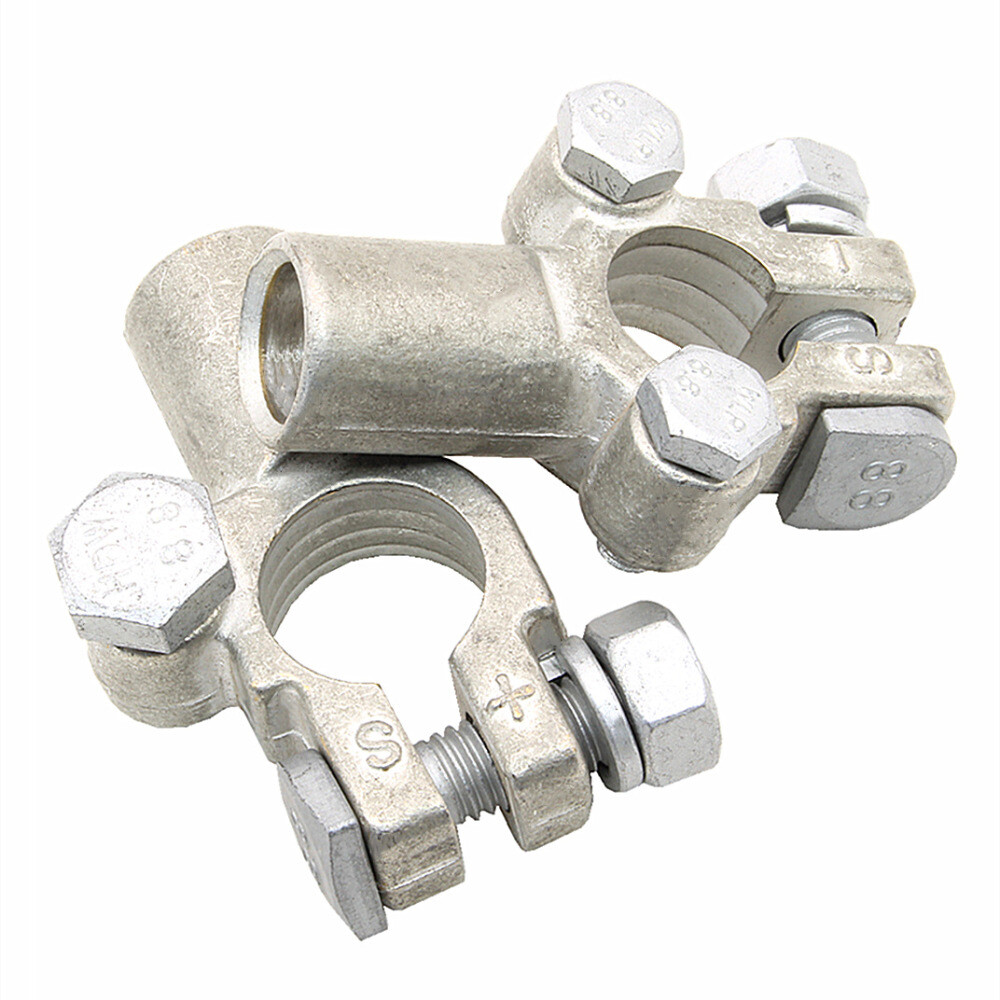 2pcs Battery Cable Top Post Terminal Connector 00 Gauge 2/0 AWG Pair ...