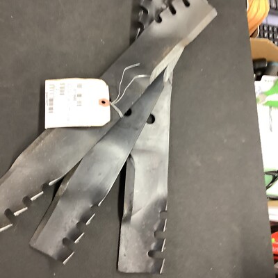 Dixie Chopper OEM original blade set (3) 301068E 17.25” MULCH, | eBay