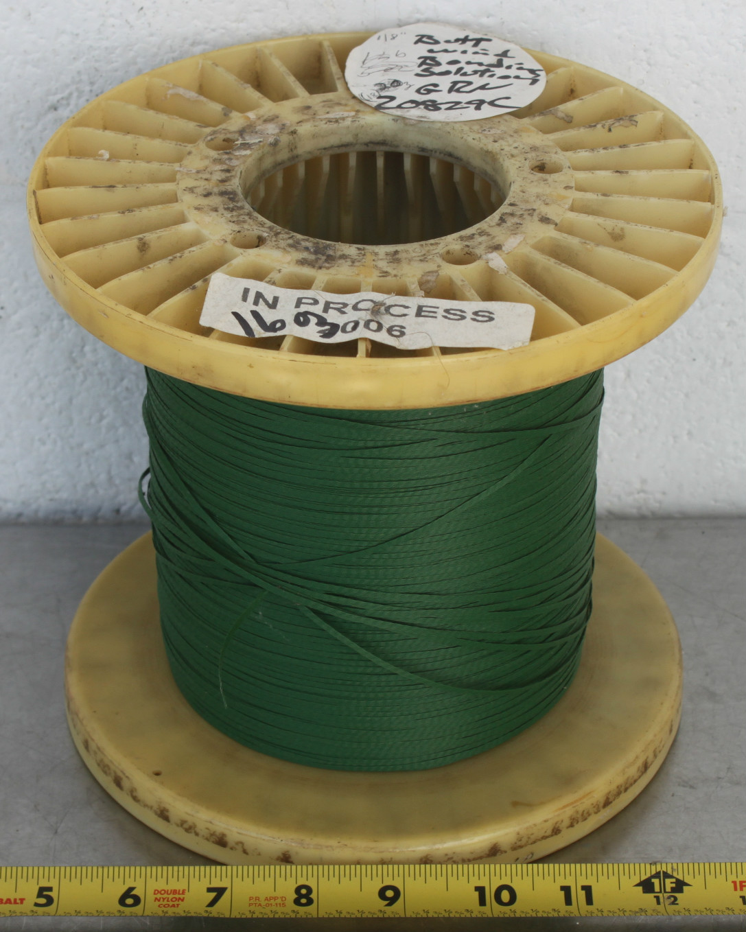 GUDEBROD BUTTWIND CUSTOM FISHING ROD WINDING WRAP GREEN ENTIRE SPOOL #1 ...