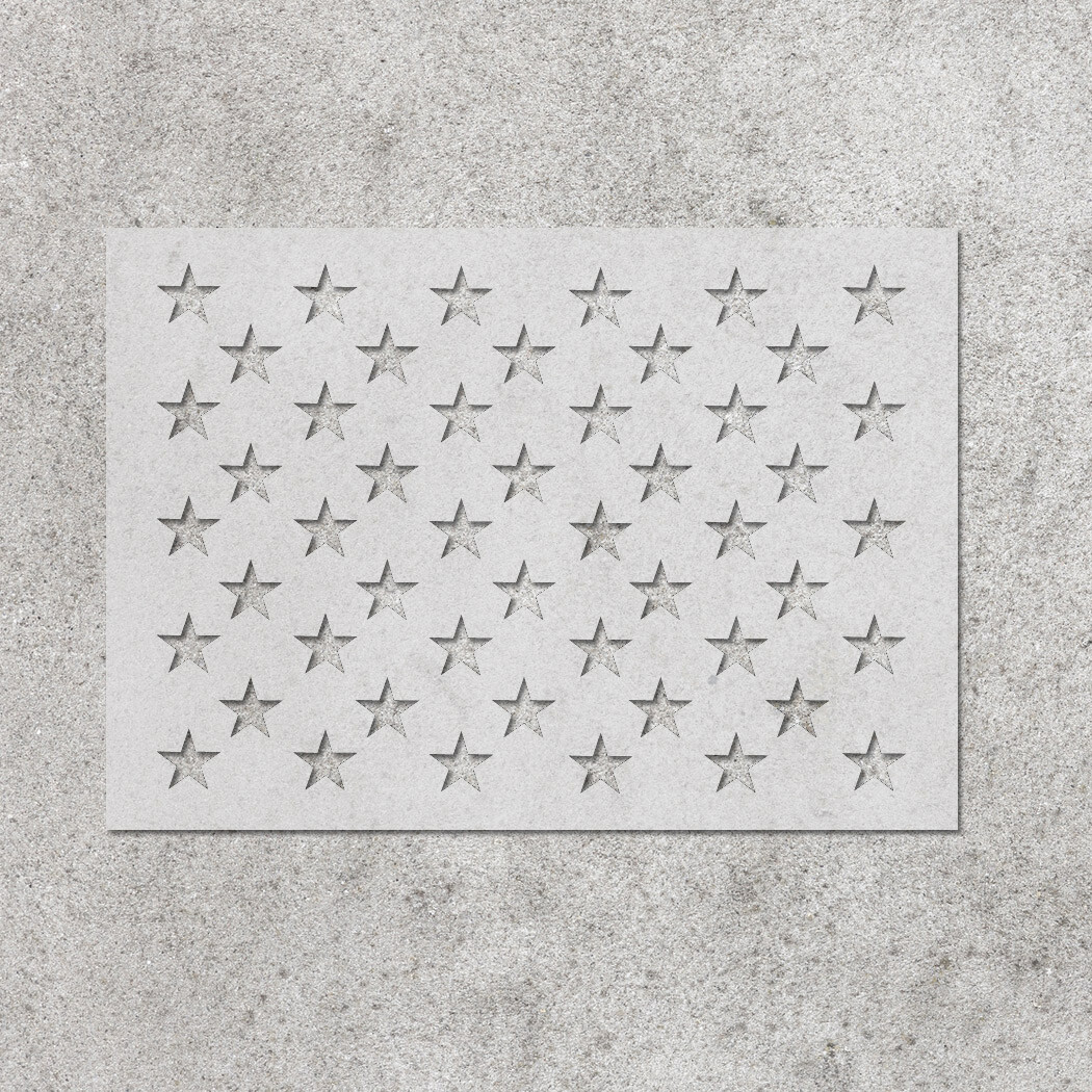 American Flag Star Template Printable