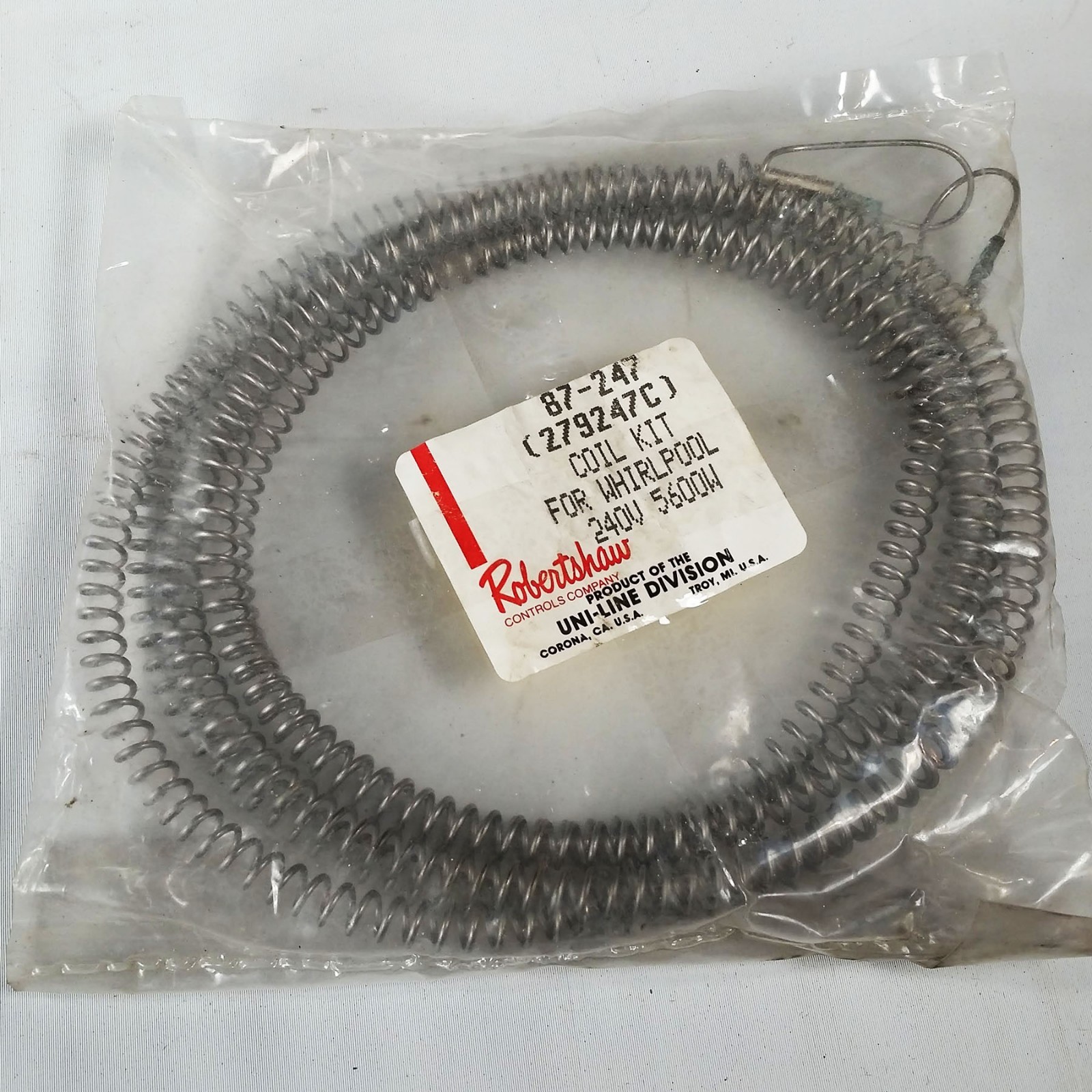 NOS Dryer Heating Element Coil Restring Kit DE277 279247 K34-119 5600W ...