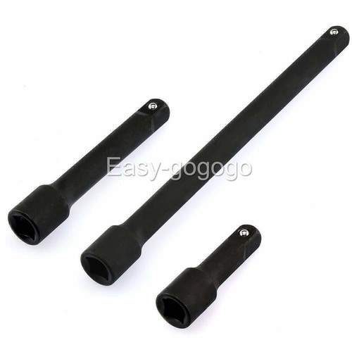 3x 1/2" Drive Impact Extension Bar Air Mechanics Long Socket Adaptor 3 ...