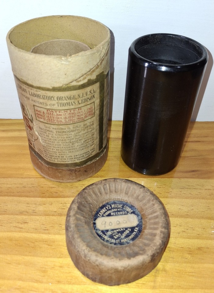 EDISON 2MINUTE CYLINDER RECORD #9000 THE PREACHER AND THE BEAR - ARTHUR ...