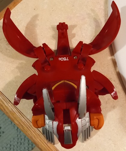 LARGE Red BAKUGAN PYRUS LUMINO DRAGONOID - Matte - GUN DALIAN INVADERS ...