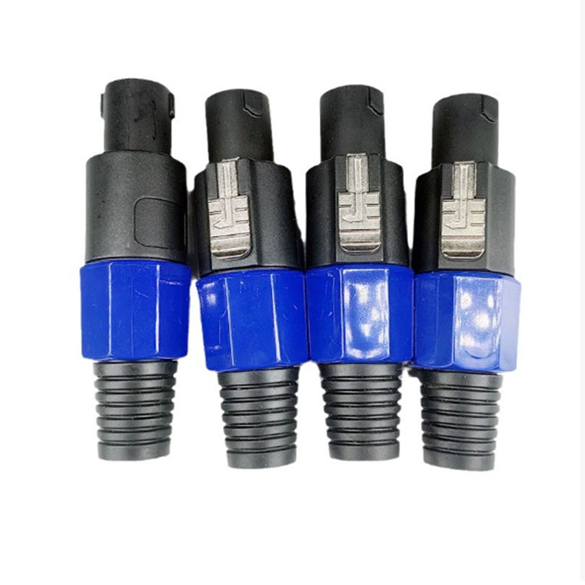 4-Pin Professional Speaker Plug 4-Pin XLR Connector Ohm Plug Speaker ...