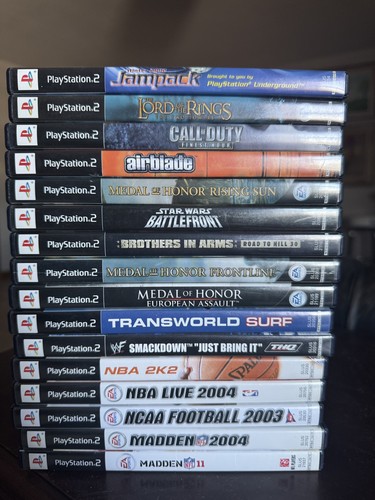 Sony Playstation 2 PS2 Game Lot Bundle 16 Games Madden Call Of Duty ...